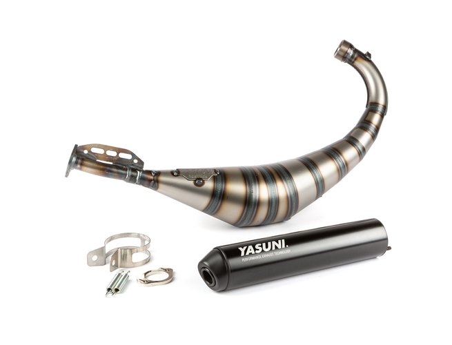 Pot d'échappement Yasuni R3 Max Serie Black Supermotard Derbi / AM6 ...